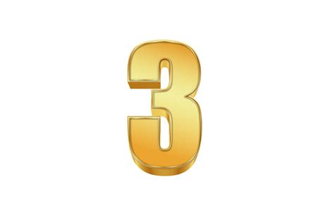 Numbers Written In Gold Style In Png Format Png