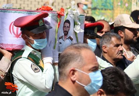 پیکر شهید مدافع امنیت «سروان دامن باغ در کرمانشاه تشییع شد