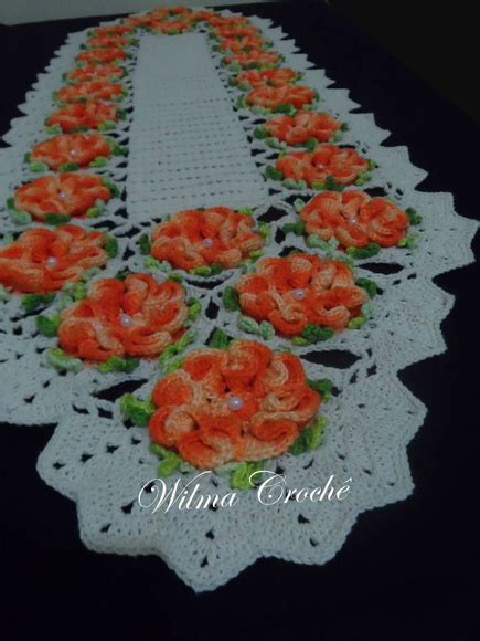 Caminho de mesa flor camélia Elo7 Produtos Especiais