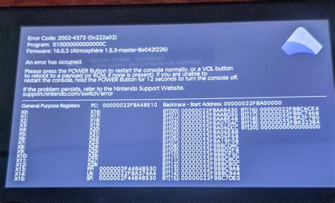 Help Have Been Stuck With This Error Code R Switchpirates