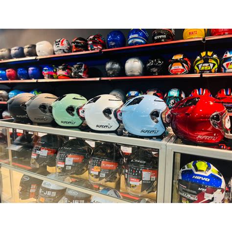 Helmet Nhk R6 V2 0 Solid Plain Open Face Murah Shopee Malaysia