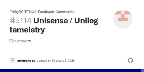 Unisense Unilog Temeletry · Issue 5114 · Frskyrcethos Feedback