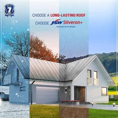 JSW Bare Galvalume Roofing Sheet 0 47 0 50 Coating Thickness Az