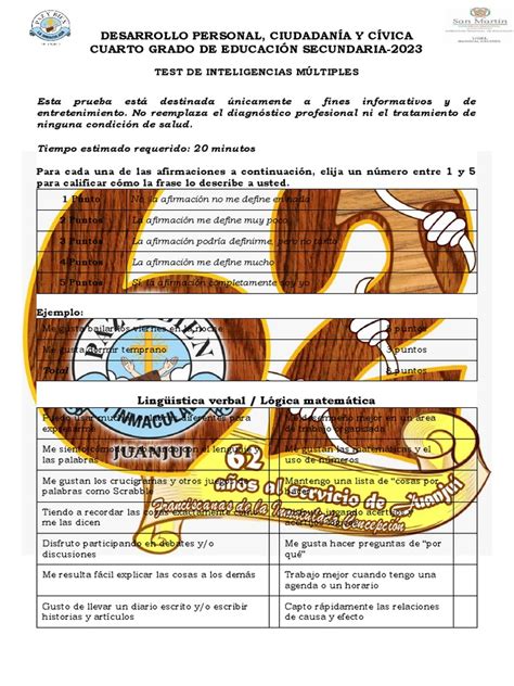 Test De Inteligencias Múltiples Pdf