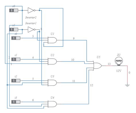 Multiplexer Multisim Live