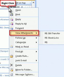 Tip 1083 View Attachments Is Missing From The Context Menu Outlook Tips