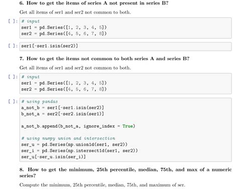 Pandas 练习 75 题 原版，jupyter Notebook 和 Pdf 都已整理好 腾讯云开发者社区 腾讯云