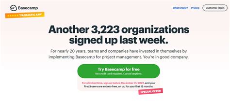 Basecamp Project Management Software Productivity Land