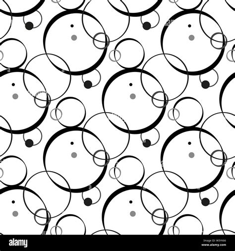 Circle Seamless Pattern Seamless Circle Vector Illustration Background Modern Stylish Texture