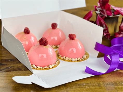 Chocolate Raspberry Sphere Plating Over 76 Royalty Free Licensable