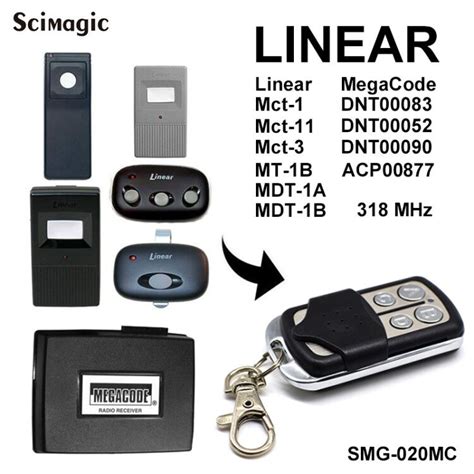 Linear Megacode 318mhz 2 Button Garage Remote Control