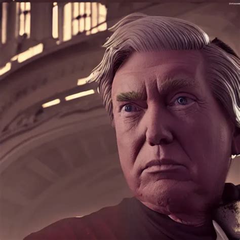 Donald Trump As A Jedi Post Apocalyptic Capitol Stable Diffusion
