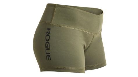 Wod Gear Clothing Wide Band Booty Shorts Green Rogue Fitness