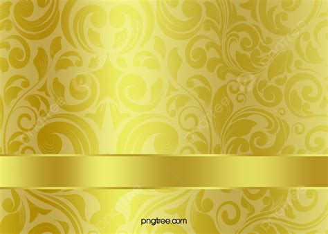 Gold Luxury Seamless Pattern Wallpaper Floral Background Wallpaper