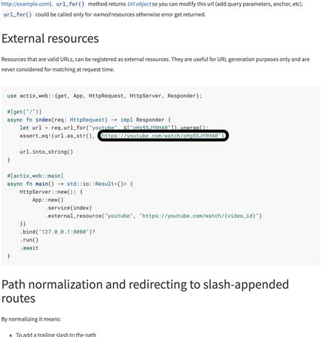 Media Actix Web Docs Use Rickroll Link In Their Examples Rrust