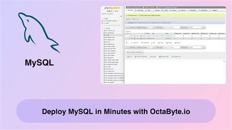 Deploy MySQL In Minutes With OctaByte Io OctaByte Blog