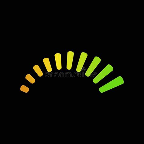 Loader Round Bar Vector Icon Loading Scale And Indicator Progress For