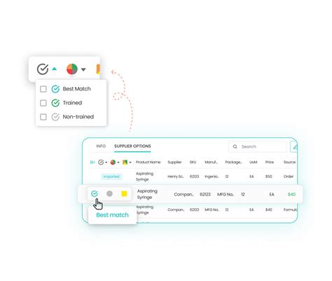 inventory status attribute and best match confirmation