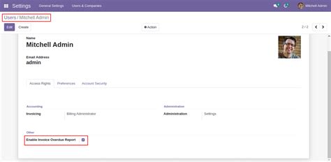 Invoice Overdue Report Bill Overdue Report Odoo