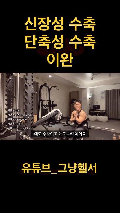 근육의 수축과 이완 Youtube