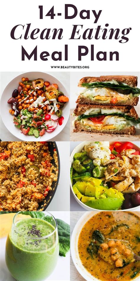 14 Day Clean Eating Meal Plan For Beginners Beauty Bites Recipe In