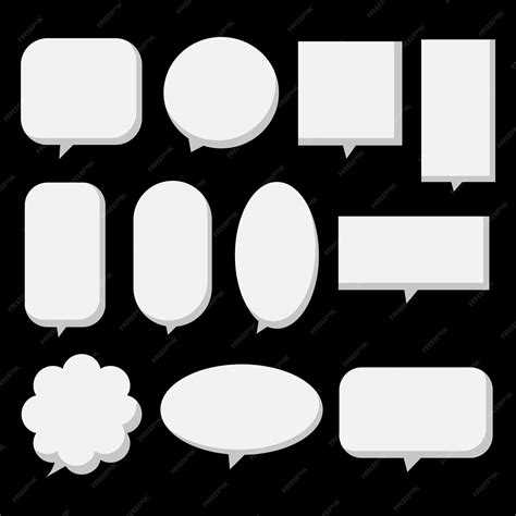 premium vector bubble chat comic text box vector