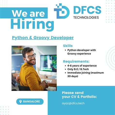 Dfcs Tech On Linkedin Pythondeveloper Groovydeveloper Softwareengineering Techjobs Devops
