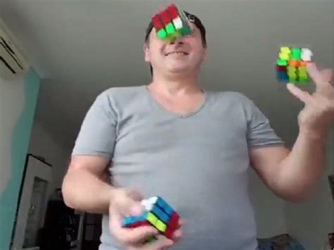 Man Solves 3 Rubik S Cubes While Juggling Them VIDEO Genius Or Trickster Man Solves Three