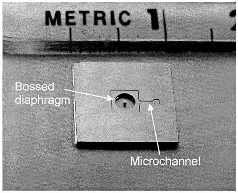Photograph Of The Microvalve Silicon Part The Dimensions Of The Download Scientific Diagram