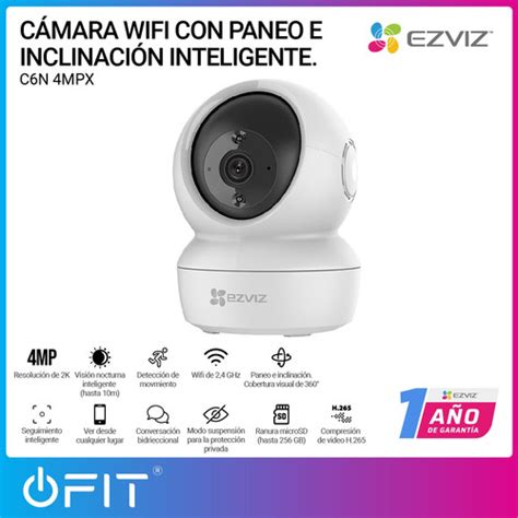 Camara Seguridad Domo Wifi 4mp Vista 360 Interior Ezviz Ofit Srl