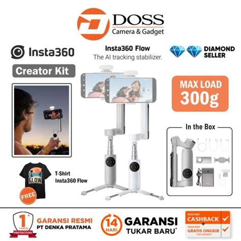 Promo Insta360 Flow Creator Kit Gimbal Stabilizer Smartphone Insta 360 Flow Diskon 23 Di Seller