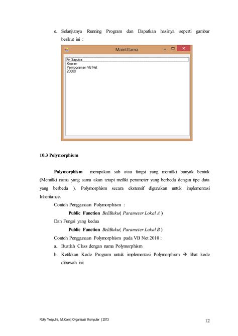 Part 9 Object Oriented Programming Lanjutan Pdf