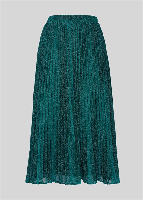 Green Sparkle Pleated Skirt Whistles