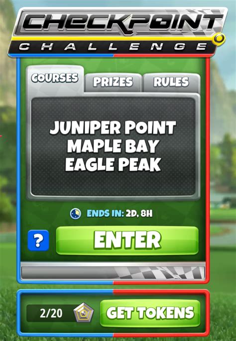 How Can I Enter The Checkpoint Challenge — Golf Clash Help Center