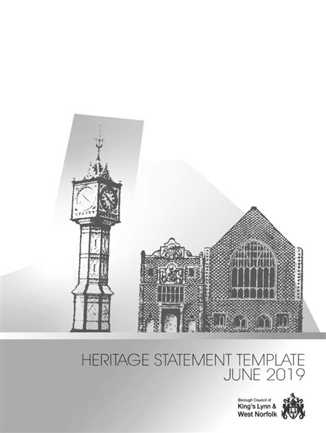 Fillable Online Heritage Statement Template Borough Council Of Kings