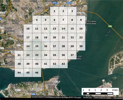 Defined Zones With The Grid Cells In The Background Download