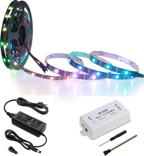 Buy ALITOVE WS2812B LED Strip Addressable RGB LED Pixels Strip