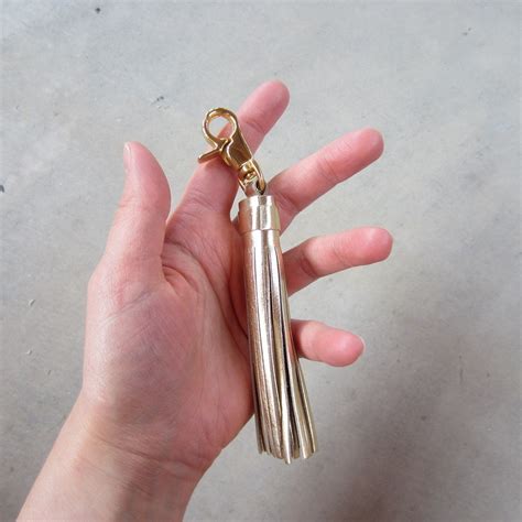 Tassel Key Ring Gold Mass Moca