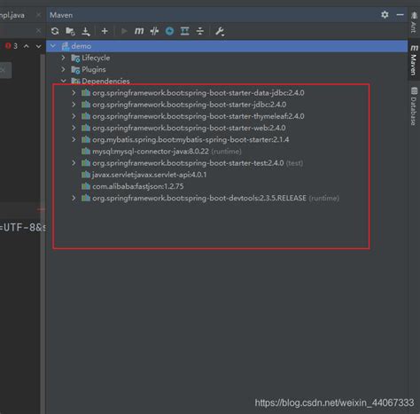 Idea使用maven加入druid依赖，没提示手动写上又报错问题idea使用maven引入druid依赖 Csdn博客