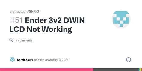 Ender 3v2 Dwin Lcd Not Working · Issue 51 · Bigtreetechskr 2 · Github