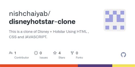 Github Nishchaiyabdisneyhotstar Clone This Is A Clone Of Disney
