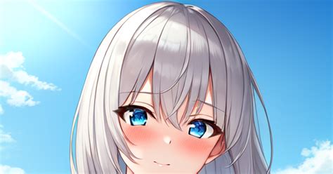 女の子 銀髪巨乳 赤ビキニ4 Himaniaのイラスト Pixiv