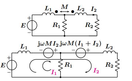 Circuit Analysis How To Deal With One Inductor Coupled With Two Different Inductors