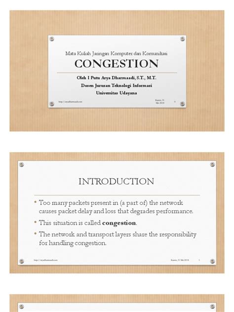 Congestion Mata Kuliah Jaringan Komputer Dan Komunikasi Download