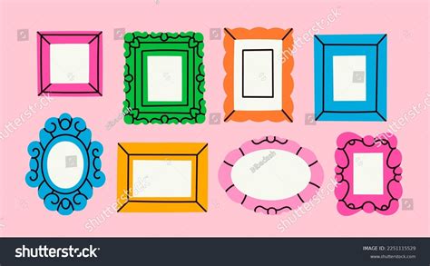 Set Various Decorative Frames Borders Different Stock Vector Royalty Free 2251115529
