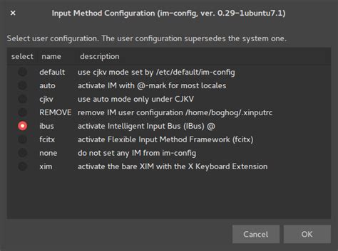 How I Can Deactivate The Ibus Input Method On Ubuntu Gnome Ask Ubuntu