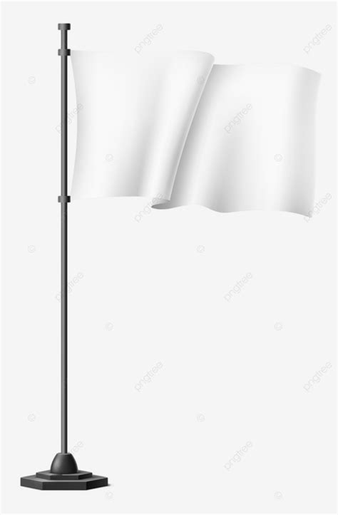 Blank Clothing Vector Design Images Realistic Blank Flag Cloth White