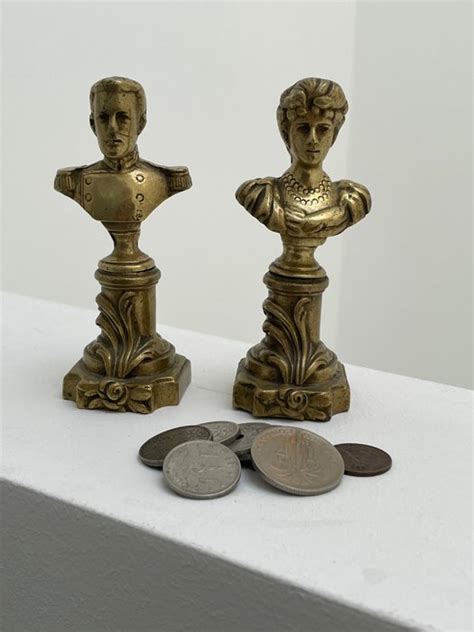 Belgian Royal Couple Albert And Isabelle 2 Patinated Catawiki