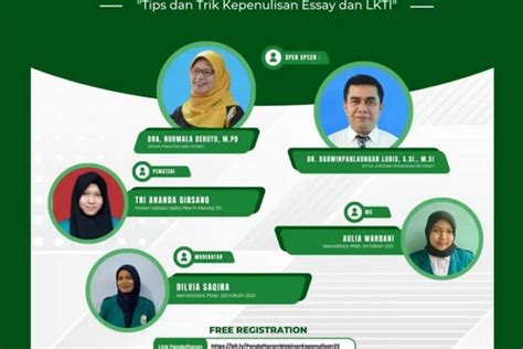 25 Februari 2023 Tips Dan Trik Kepenulisan Essay Dan LKTI Solusi