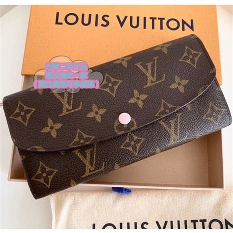 正貨二手 Louis Vuitton 路易威登 Lv Emilie 豆豆長夾錢包手拿包皮夾m61289 蝦皮購物